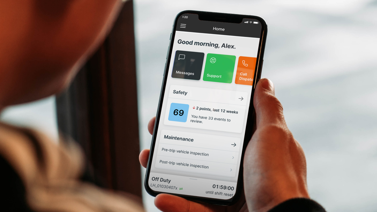 Improve productivity with the customizable Driver Hub | Motive