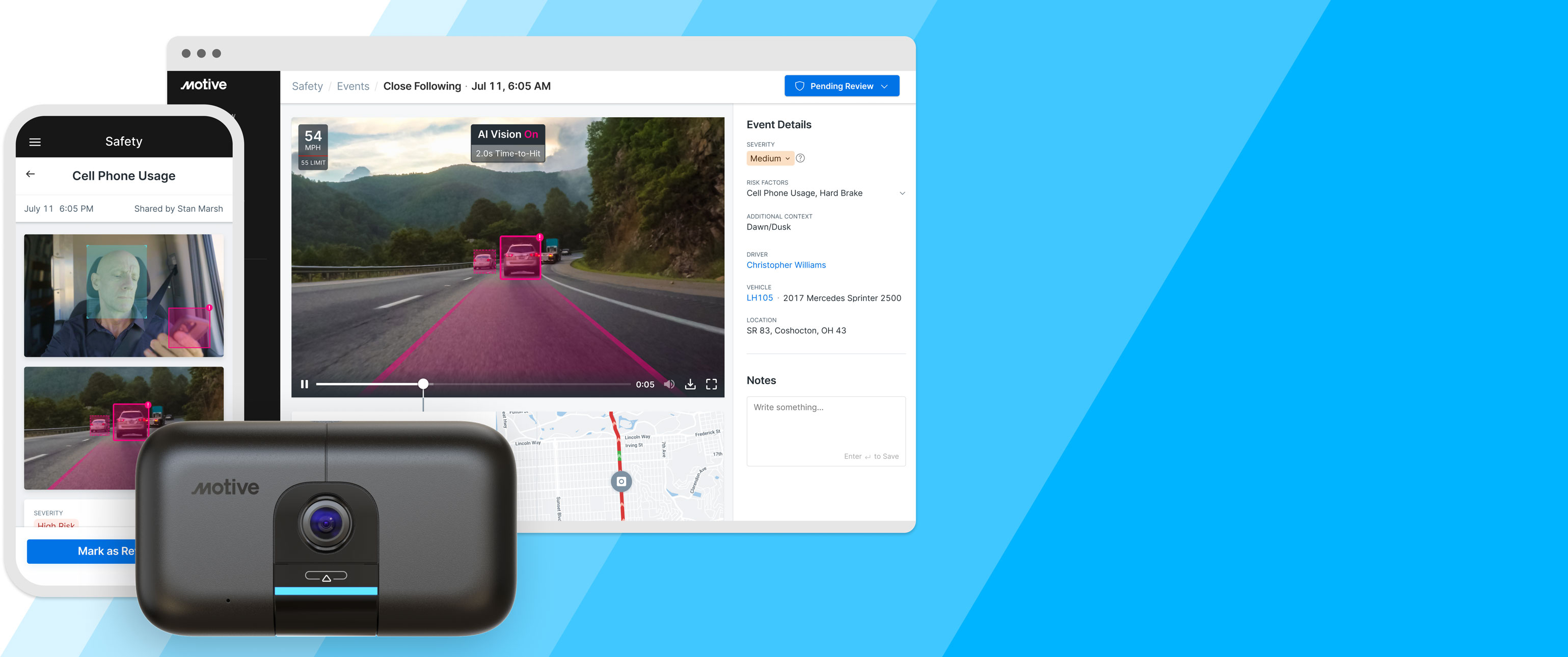 Commercial driver and fleet safety solution | Motive
