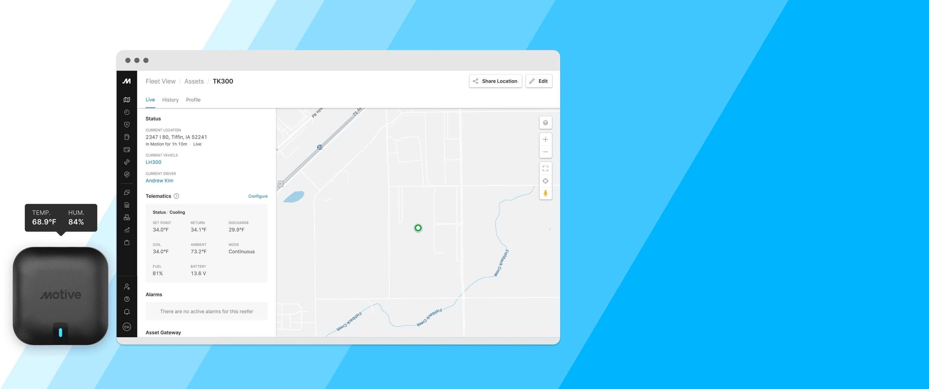 Reefer Monitoring and cold chain transportation | Motive