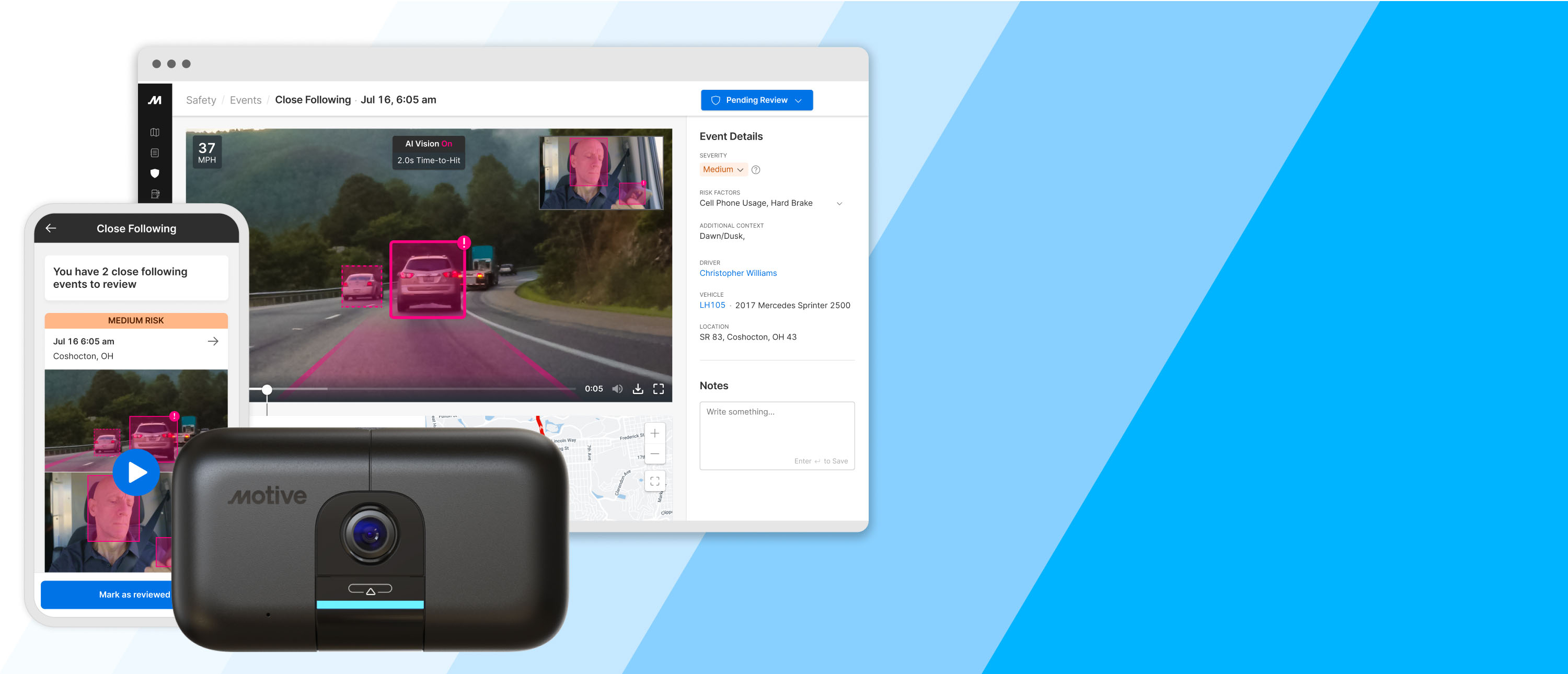Commercial driver and fleet safety solution | Motive
