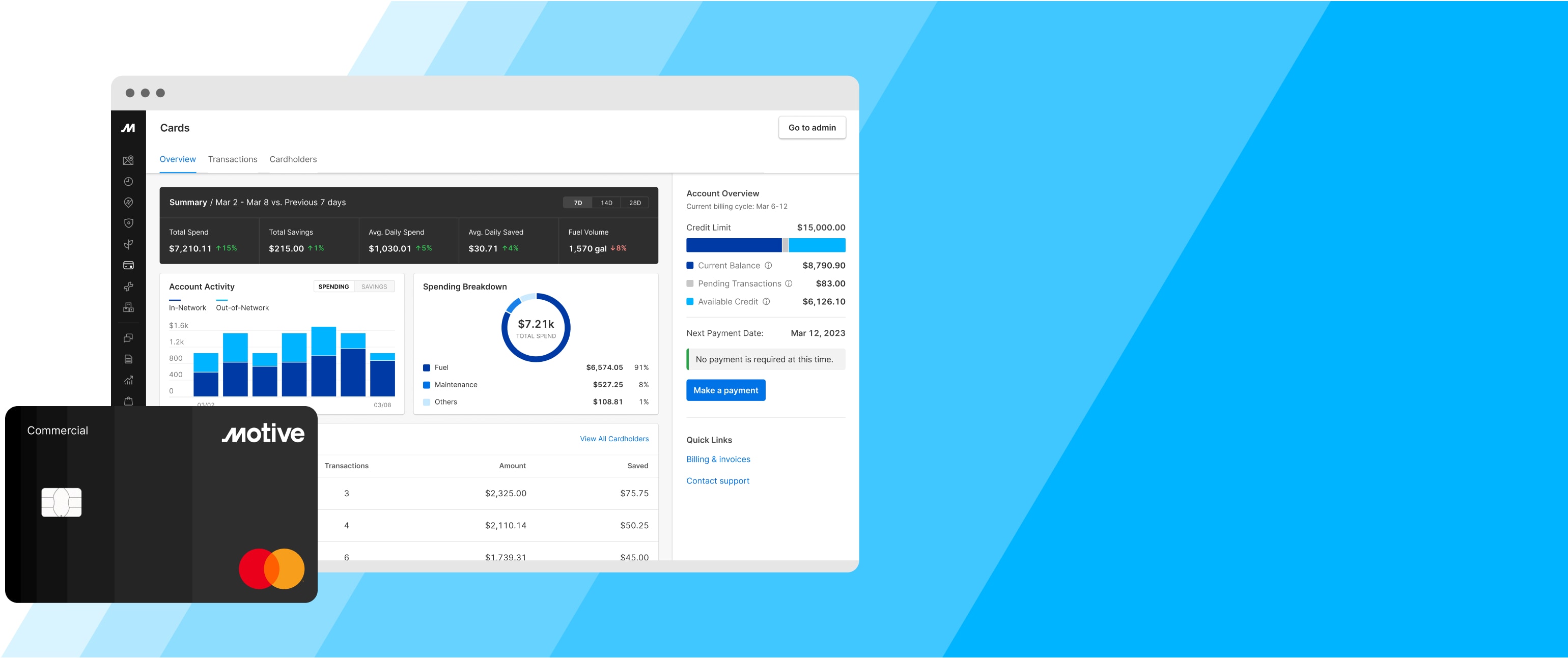 Unlock savings with Motive Fleet Card