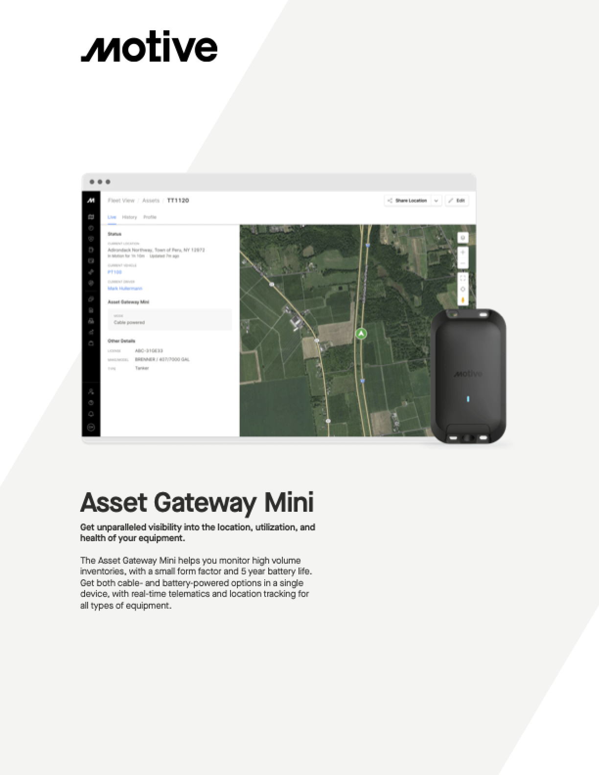 Asset Gateway Mini specs | Motive