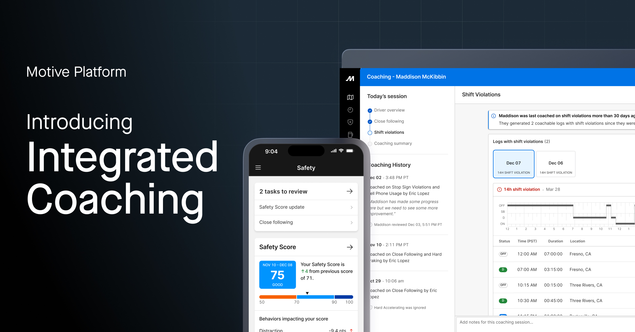 Revolutionized Driver Coaching for Safety & Compliance w/ Integrated ...